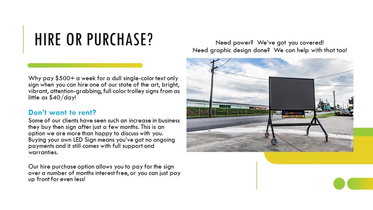 Hire - LEDSignHire.com.au